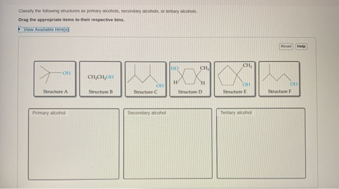 Solved Classify the following structures as primary | Chegg.com