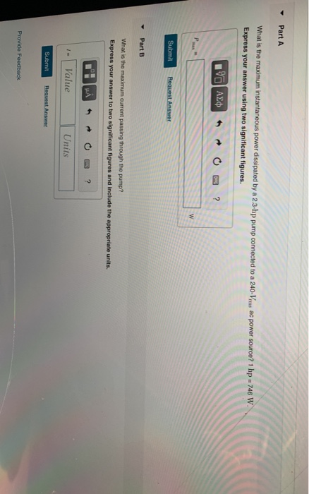 Solved Part A What is the maximum instantaneous power | Chegg.com