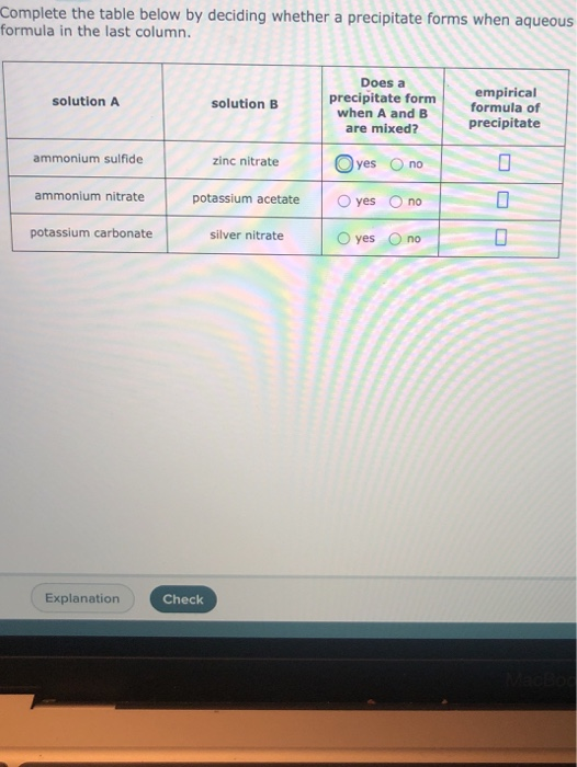 Solved Complete the table below by deciding whether a | Chegg.com