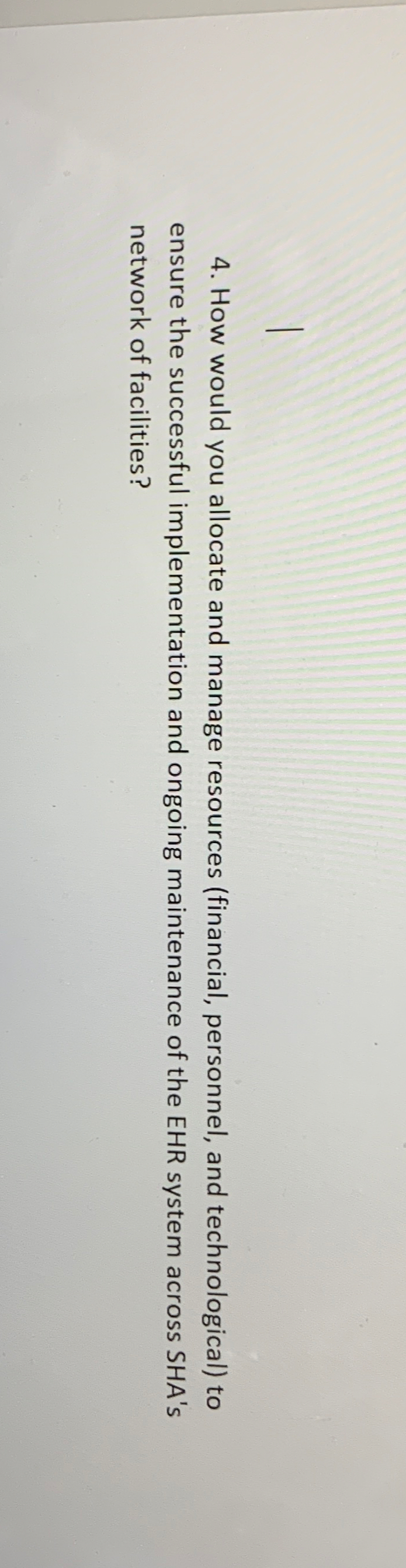 Solved How would you allocate and manage resources | Chegg.com