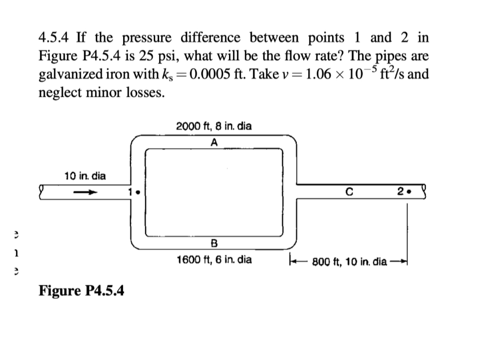 Solved 4.5.4 ﻿If the pressure difference between points 1 | Chegg.com