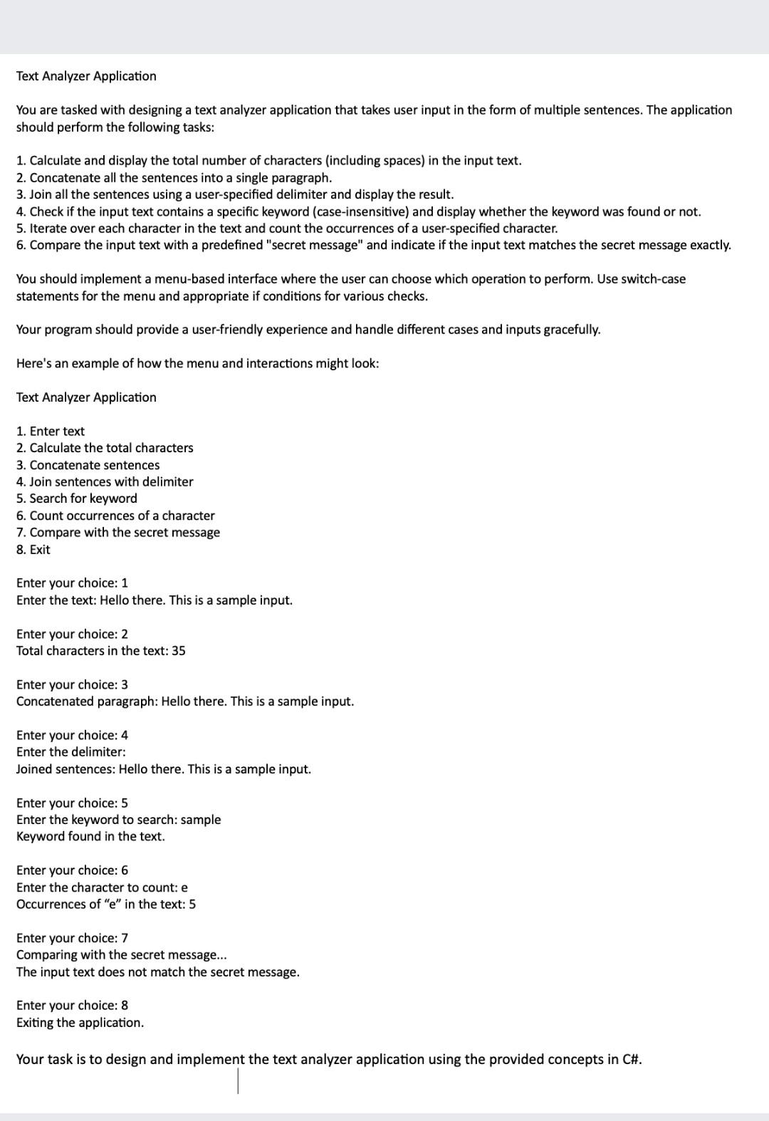 Solved Hello dear expert, please read the question and the | Chegg.com