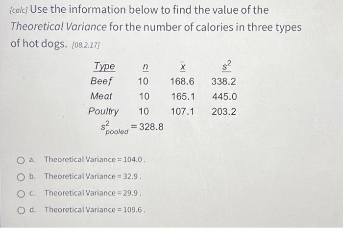 Solved [calc] Use the information below to find the value of | Chegg.com
