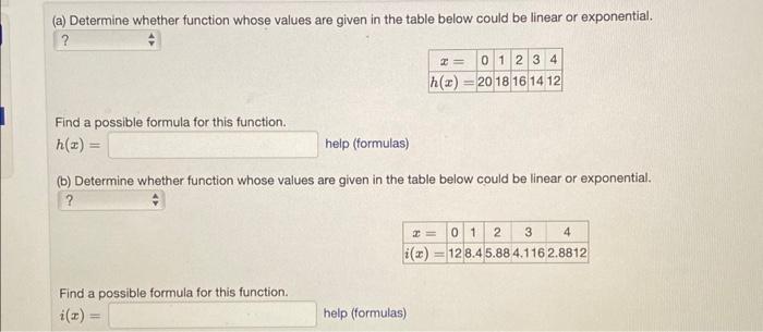 Solved A Determine Whether Function Whose Values Are Given 6834