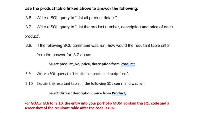 Solved Create table Product (Product_No varchar(5), | Chegg.com