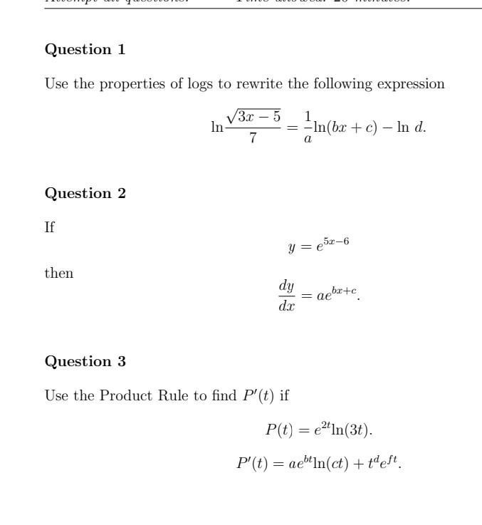 Solved Use the properties of logs to rewrite the following | Chegg.com