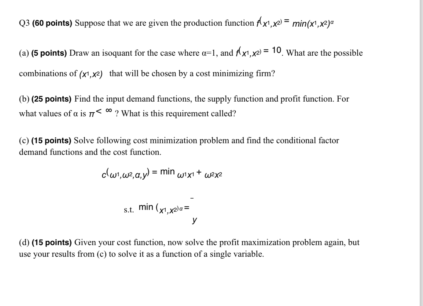 Solved Q3 60 ﻿points ﻿suppose That We Are Given The