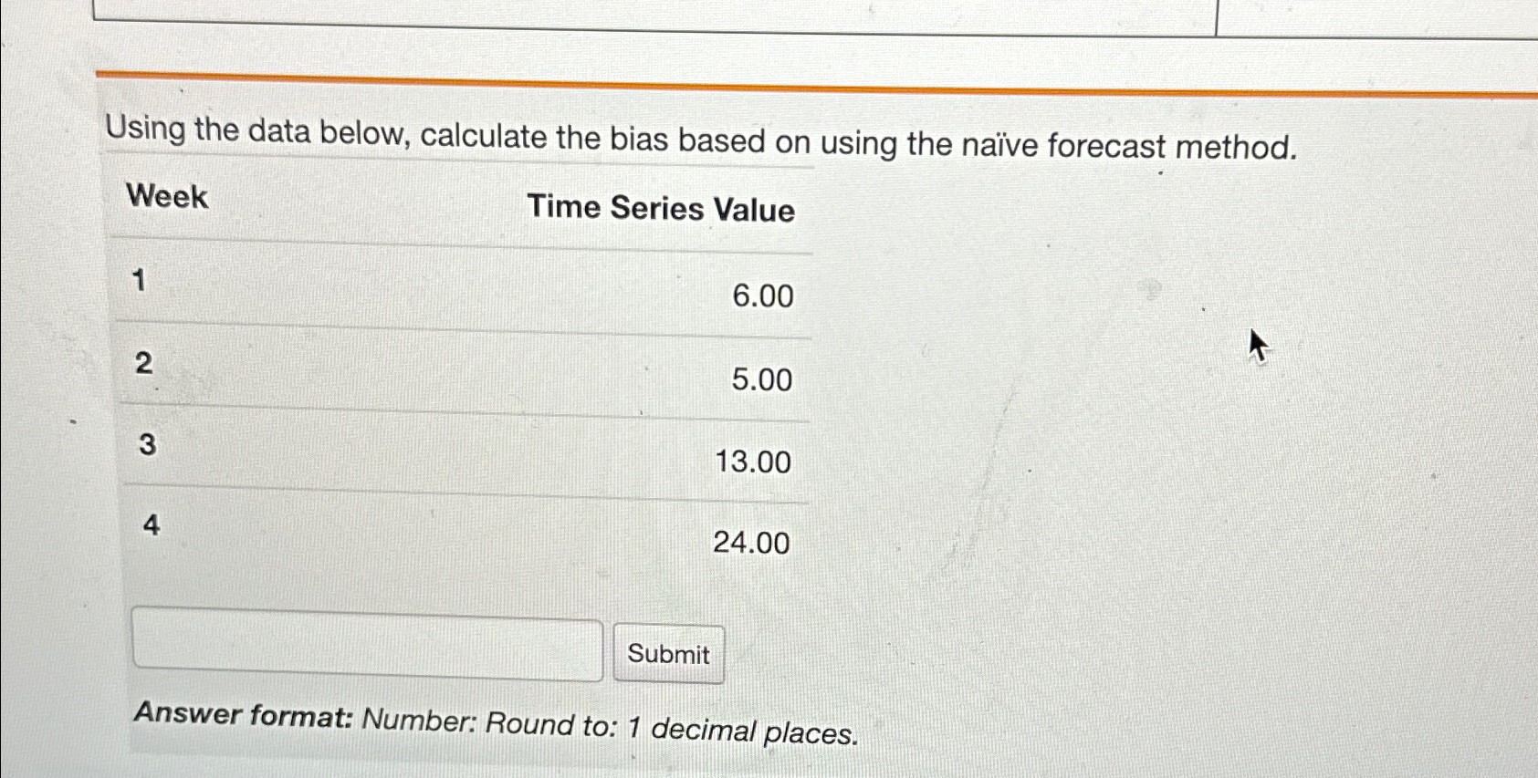 Solved Using the data below, calculate the bias based on | Chegg.com