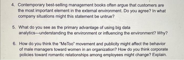 Solved 4. Contemporary best-selling management books often | Chegg.com