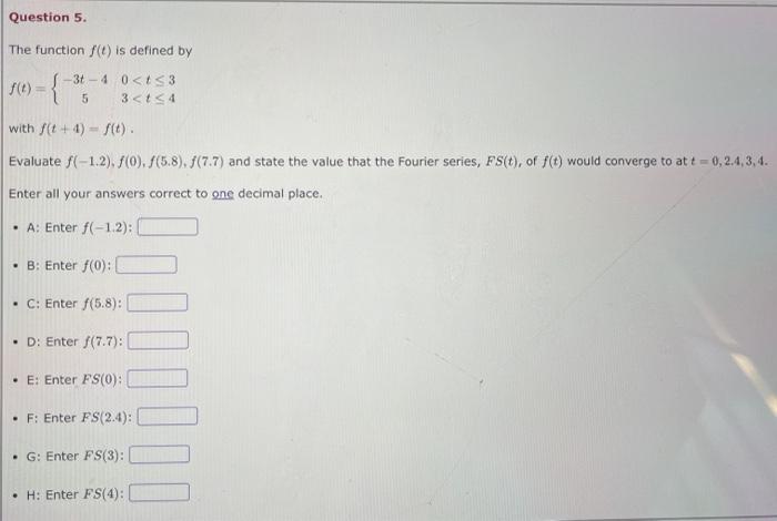 Solved The function f(t) is defined by f(t)={−3t−450 | Chegg.com