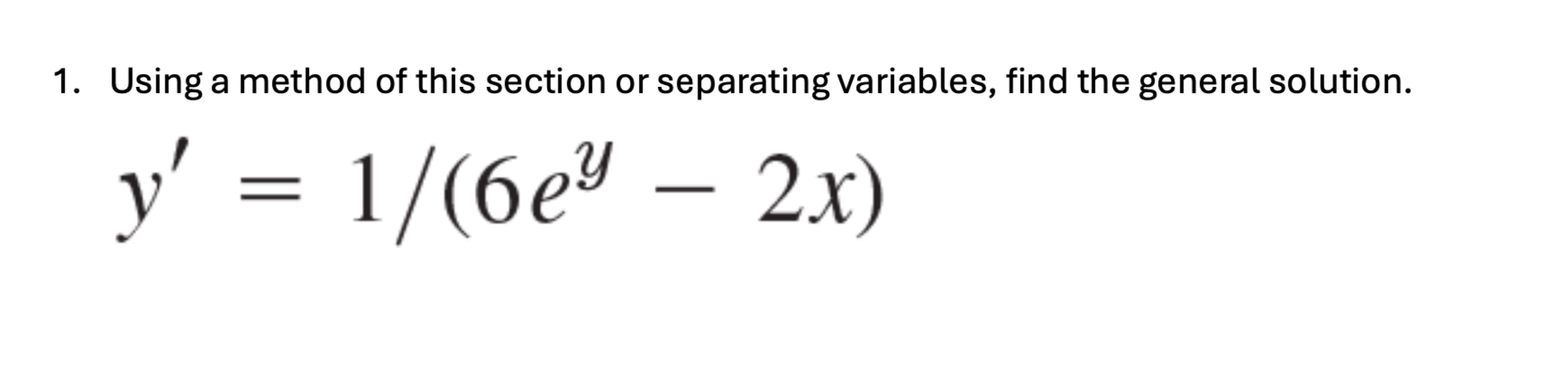 Solved Using a method of this section or separating | Chegg.com