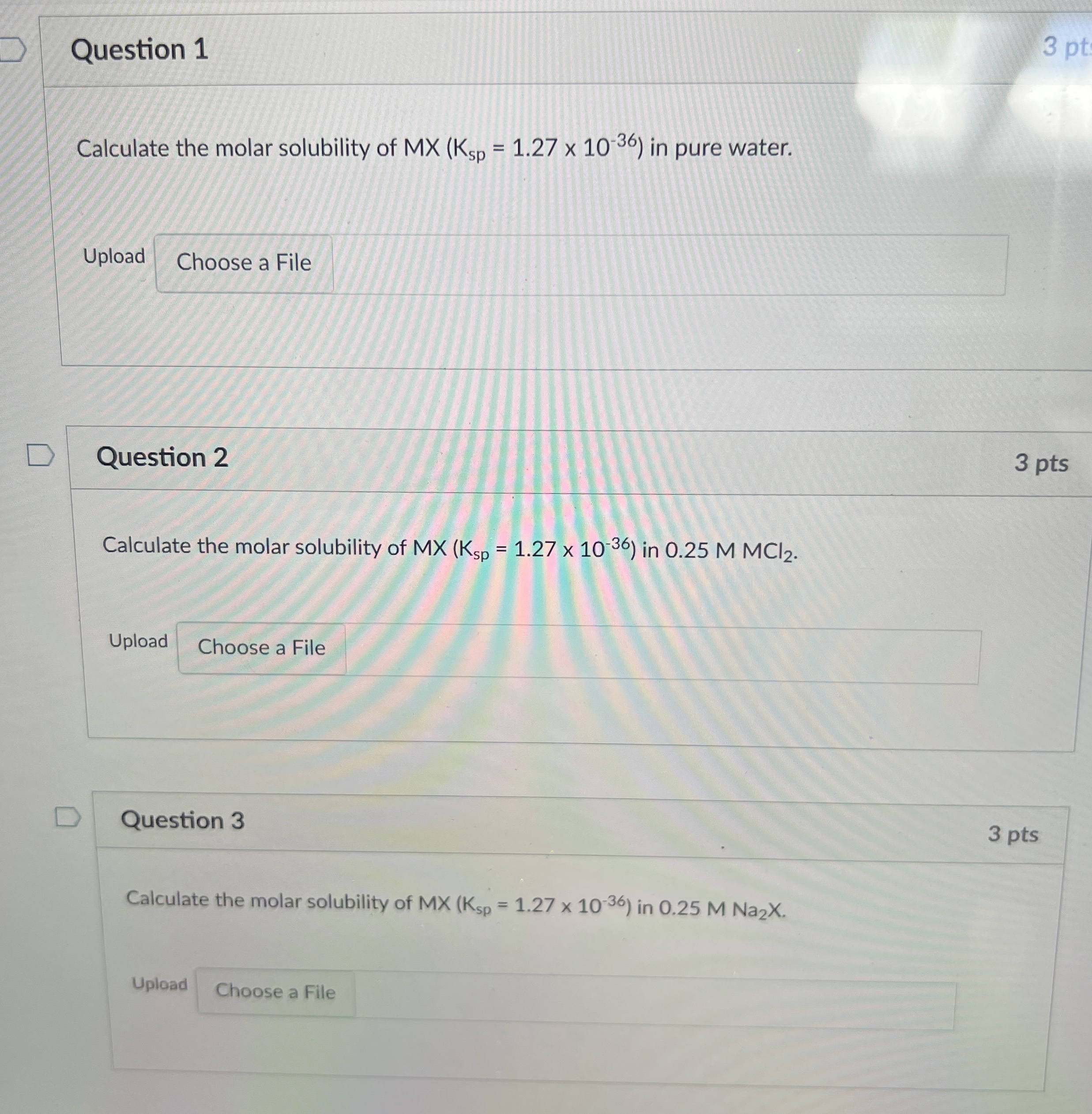 Solved by an EXPERT Question 13 ﻿ptCalculate the molar solubility of | Chegg.com