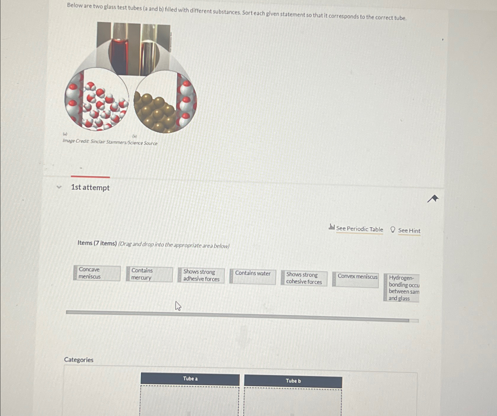 Solved Below are two glass test tubes ( ﻿a and b ) ﻿filled | Chegg.com