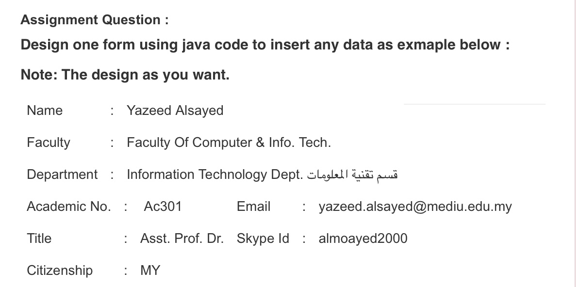 Solved Assignment TitleProject3Assignment Question :Design | Chegg.com