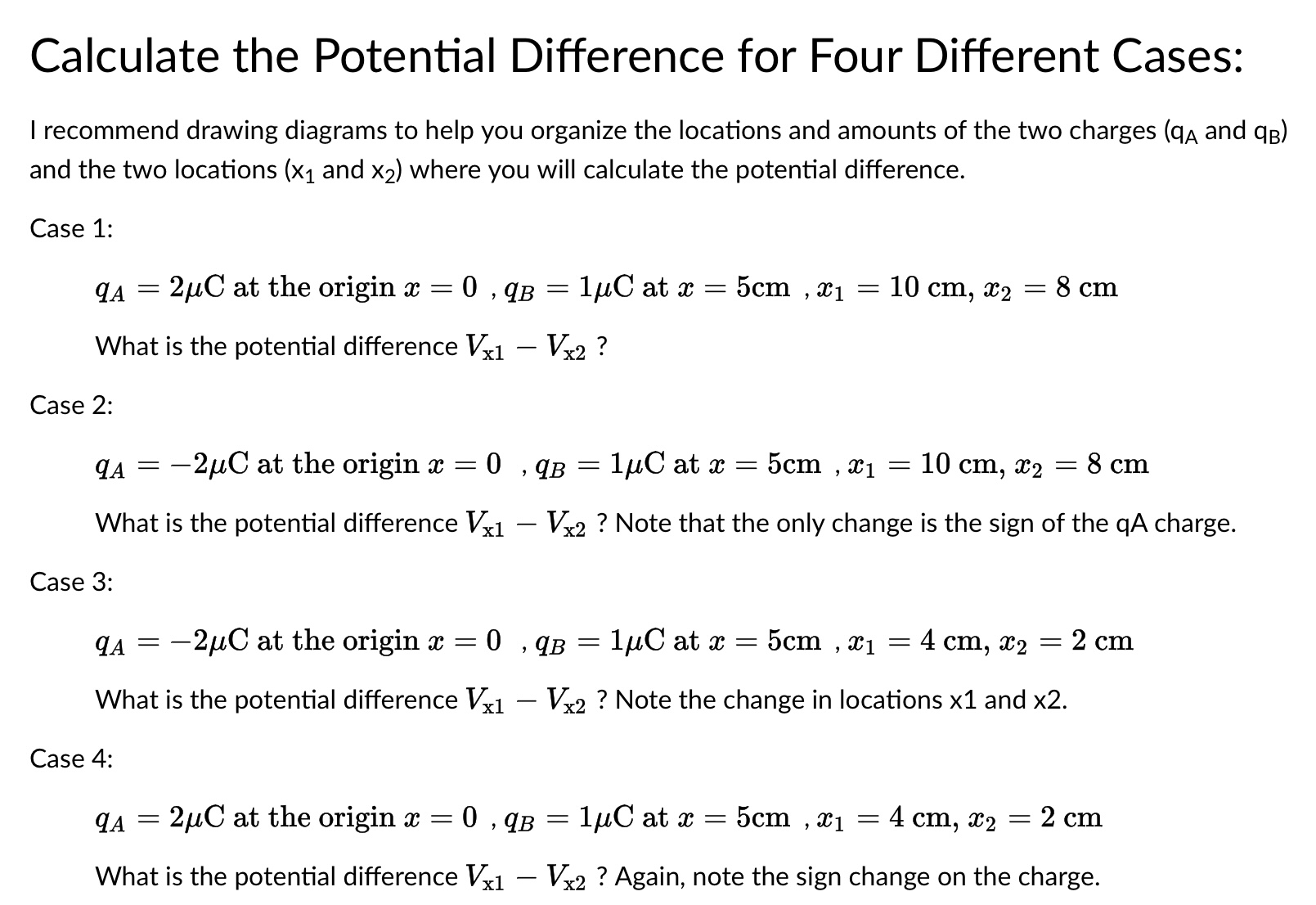 Solved Must solve with calculus!!! ﻿Calculate the Potential | Chegg.com
