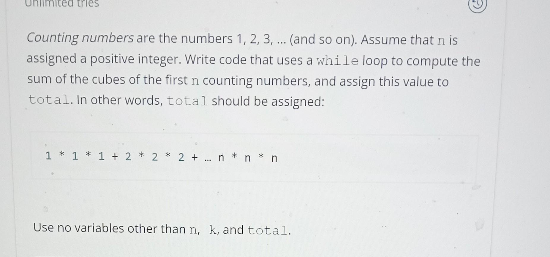 Solved Counting Numbers Are The Numbers 123 And So On 