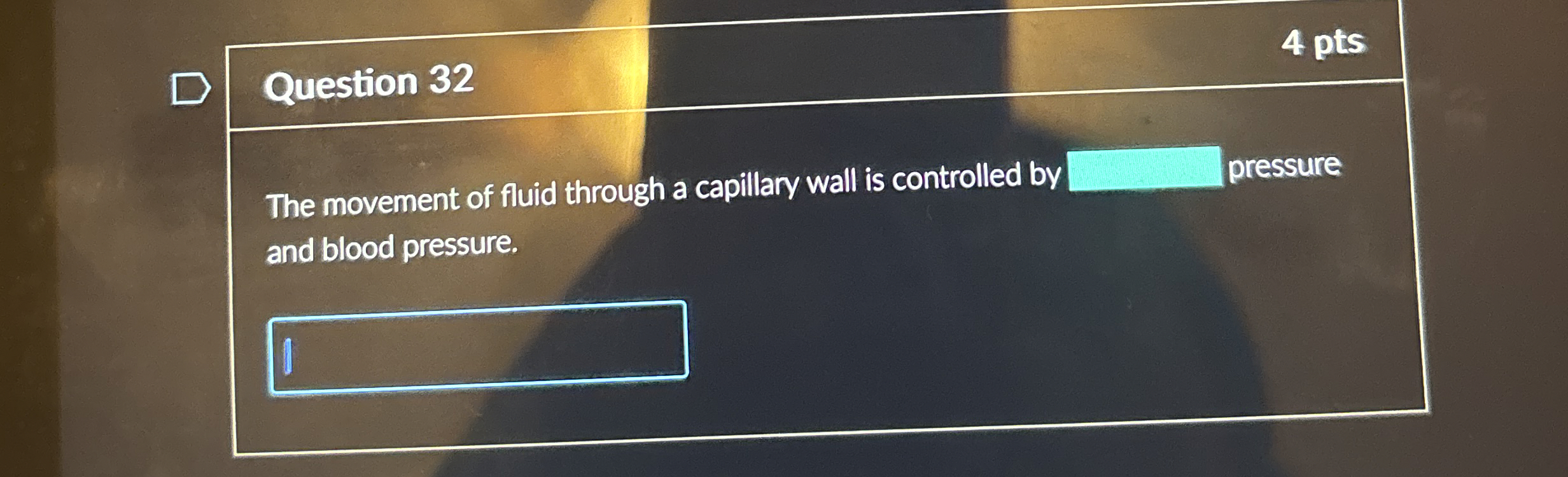 Solved Question 324 ﻿ptsThe movement of fluid through a | Chegg.com