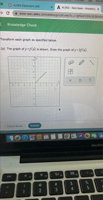 Solved Transform each graph as specified below. (a) The | Chegg.com
