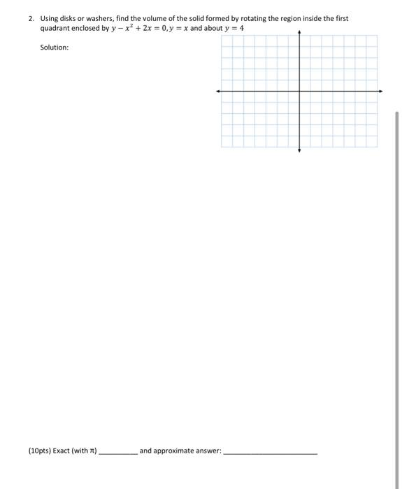 Solved Grading: 1. Graph: 2pts 2. Points of intersection: | Chegg.com