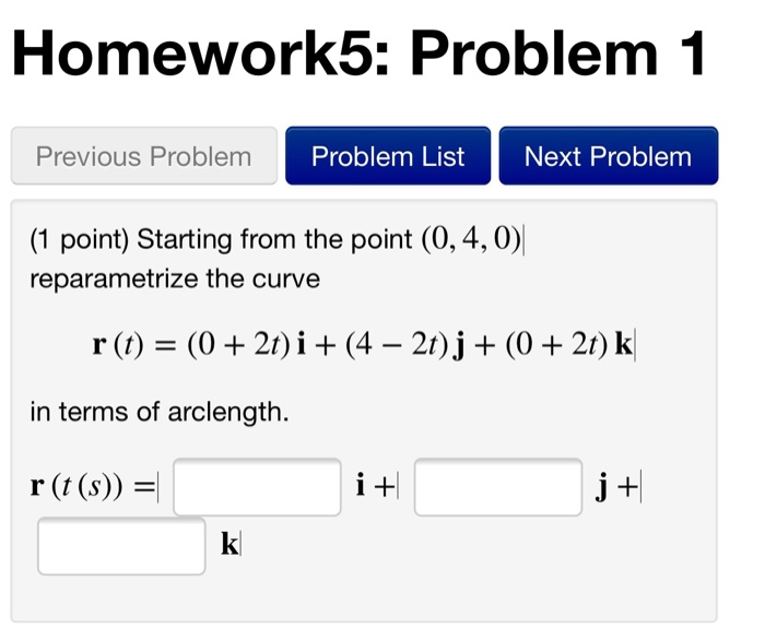 Solved Homework5: Problem 1 Previous Problem Problem List | Chegg.com