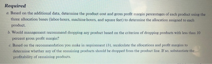 9-72. Multiple Allocation Bases (LO 9-1, 3, 5, 6 | Chegg.com