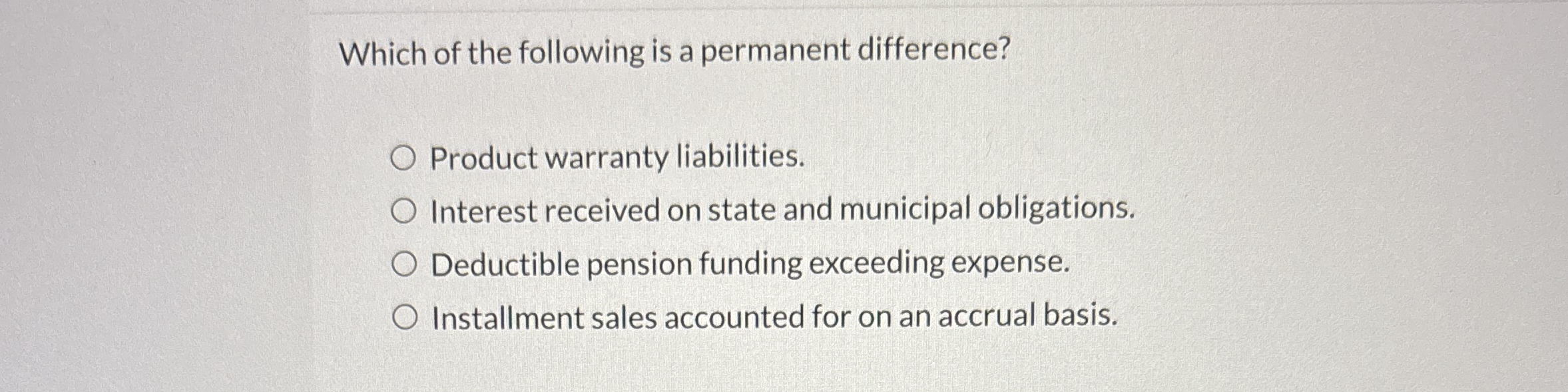 Solved Which of the following is a permanent | Chegg.com