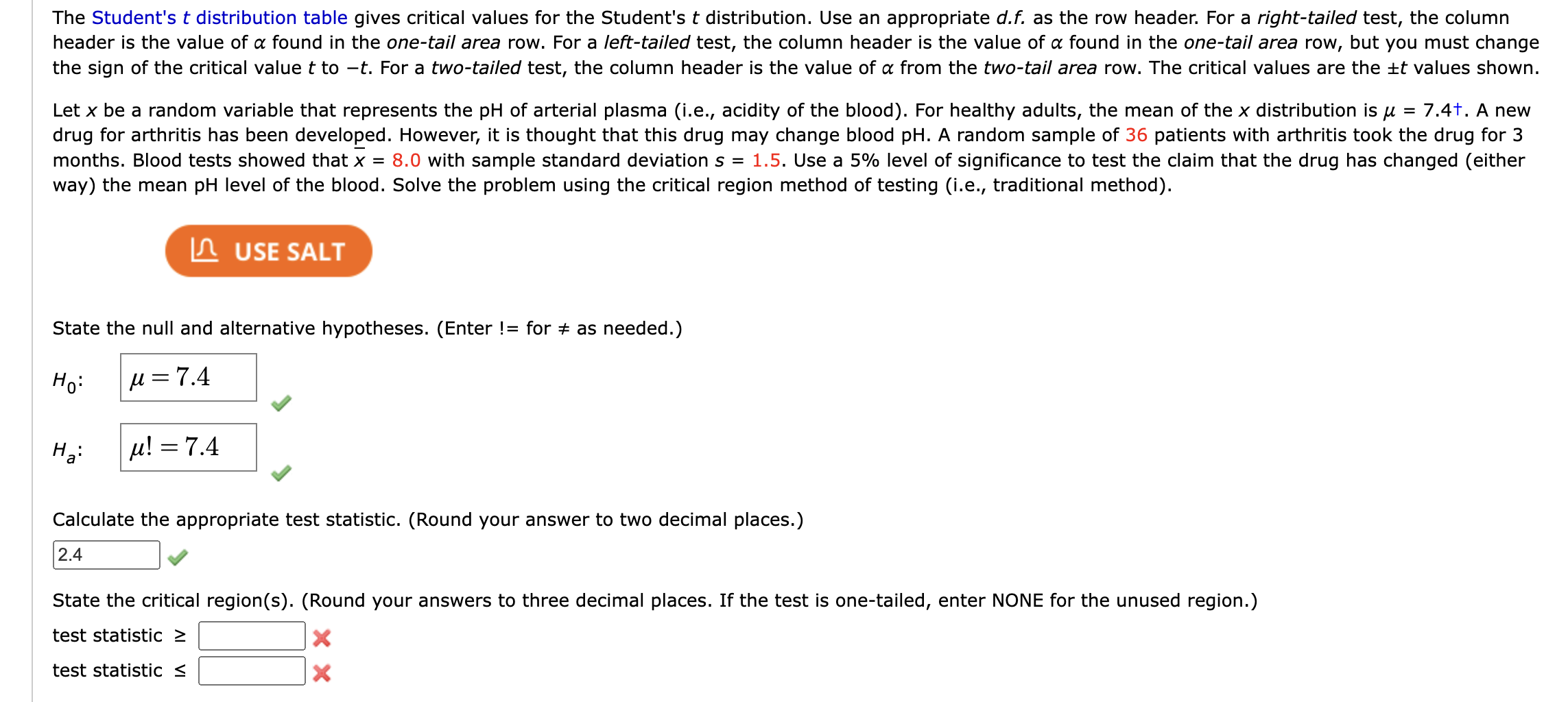 Solved The Student's t ﻿distribution table gives critical | Chegg.com