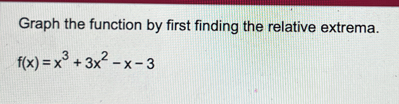 Solved Graph the function by first finding the relative | Chegg.com
