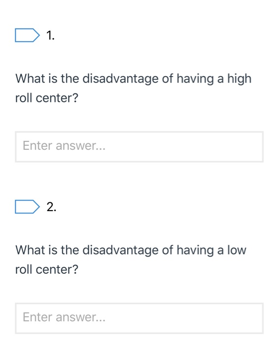 Solved D1. What is the disadvantage of having a high roll | Chegg.com