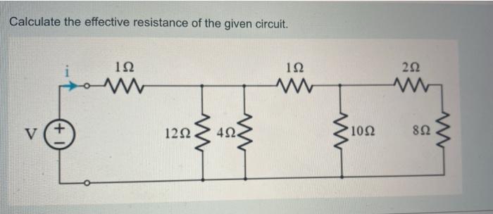 Solved Calculate the effective resistance of the given | Chegg.com