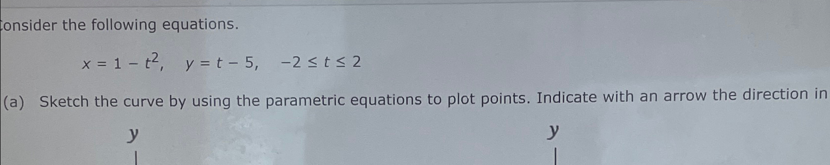 Solved Consider the following | Chegg.com