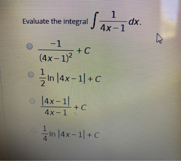 Solved Evaluate the integral 4x7 dx Evaluate the integral | Chegg.com