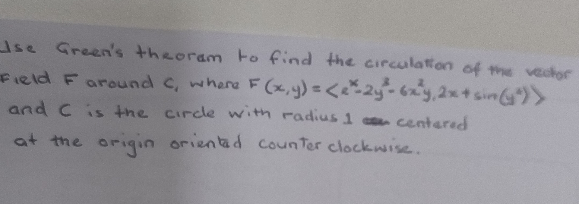 Solved Use Green's theoram to find the circulation of the | Chegg.com