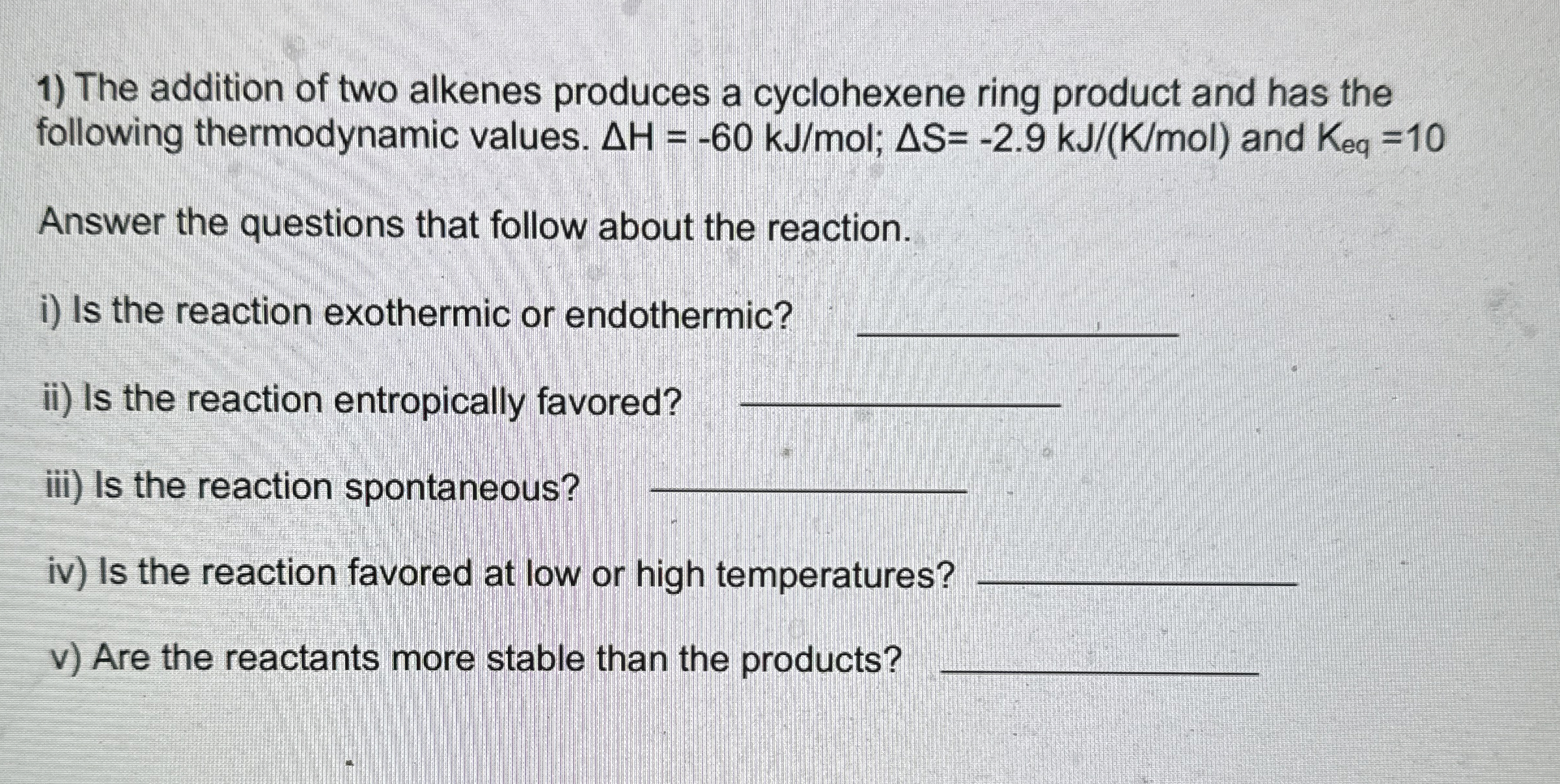 Solved The addition of two alkenes produces a cyclohexene | Chegg.com
