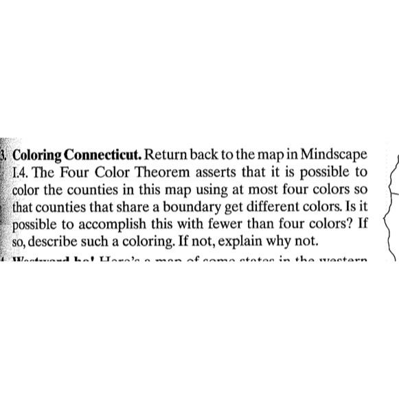 Coloring Connecticut. Return back to the map in | Chegg.com