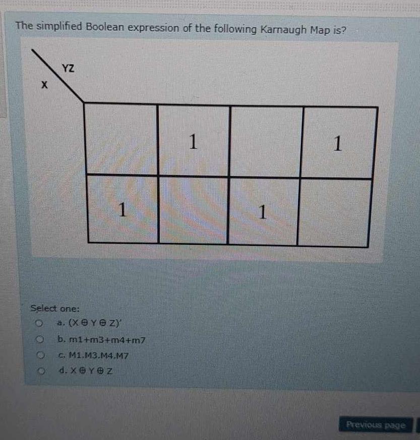 Solved The simplified Boolean expression of the following | Chegg.com