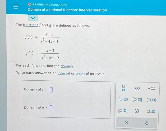 Solved The functions f and g are defined as follows. | Chegg.com