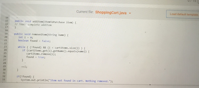 Solved 7.24 Lab 14b: Online shopping cart (continued) Note: | Chegg.com