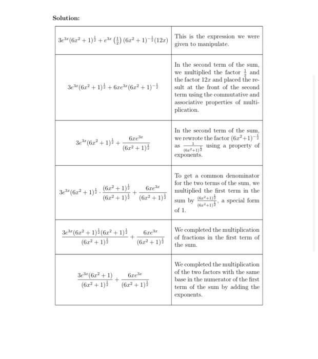 Solved Show What You Know: Manipulating Expressions from | Chegg.com