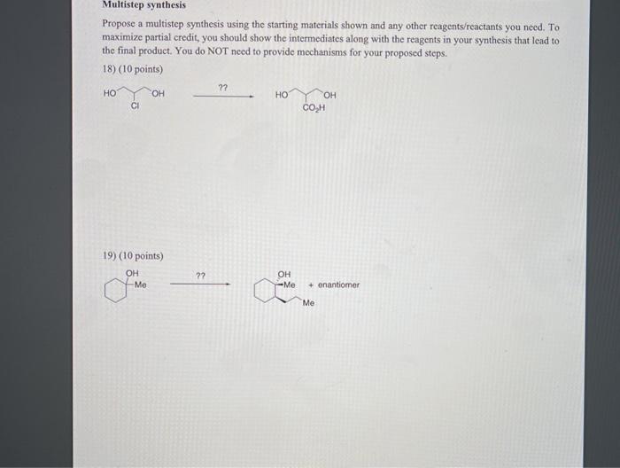 Solved Mechanisms Provide a curly arrow mechanism for the | Chegg.com