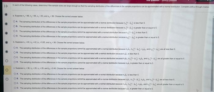 a surpose r4=86.n2−15,x1=13, and x2=38 choore the | Chegg.com