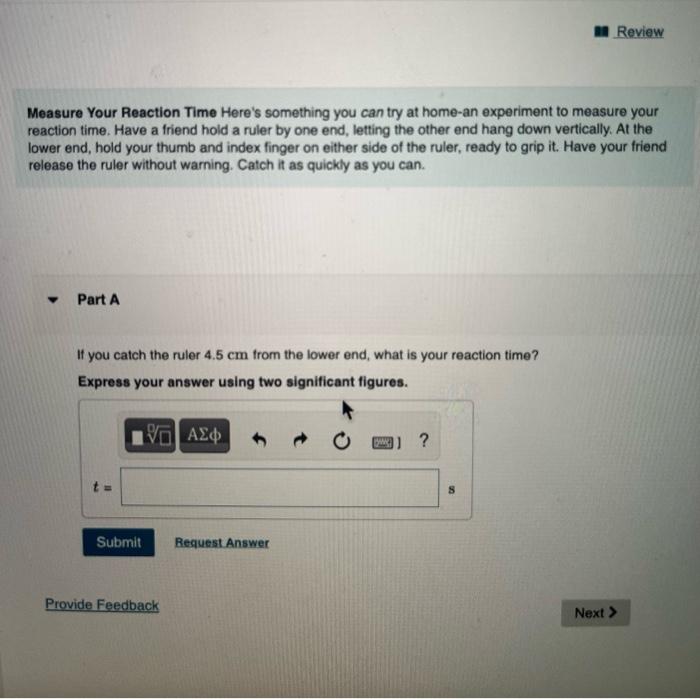 Solved Measure Your Reaction Time Here's something you can | Chegg.com