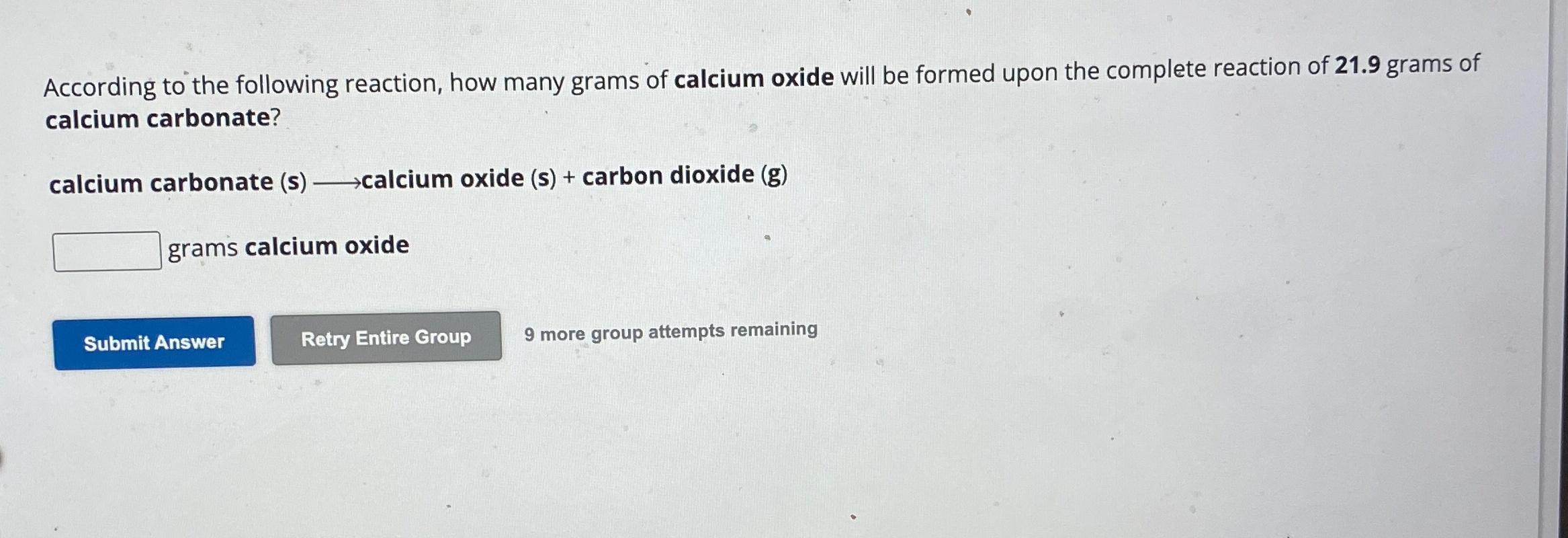 Solved According to the following reaction, how many grams | Chegg.com