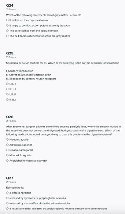 Solved Q24 2 Points Which of the following statements about | Chegg.com
