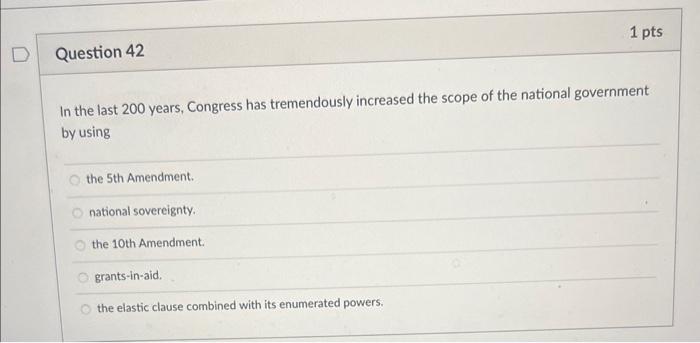 The gives Congress the power to regulate commerce | Chegg.com