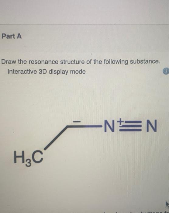 Solved Part A Draw the resonance structure of the following | Chegg.com