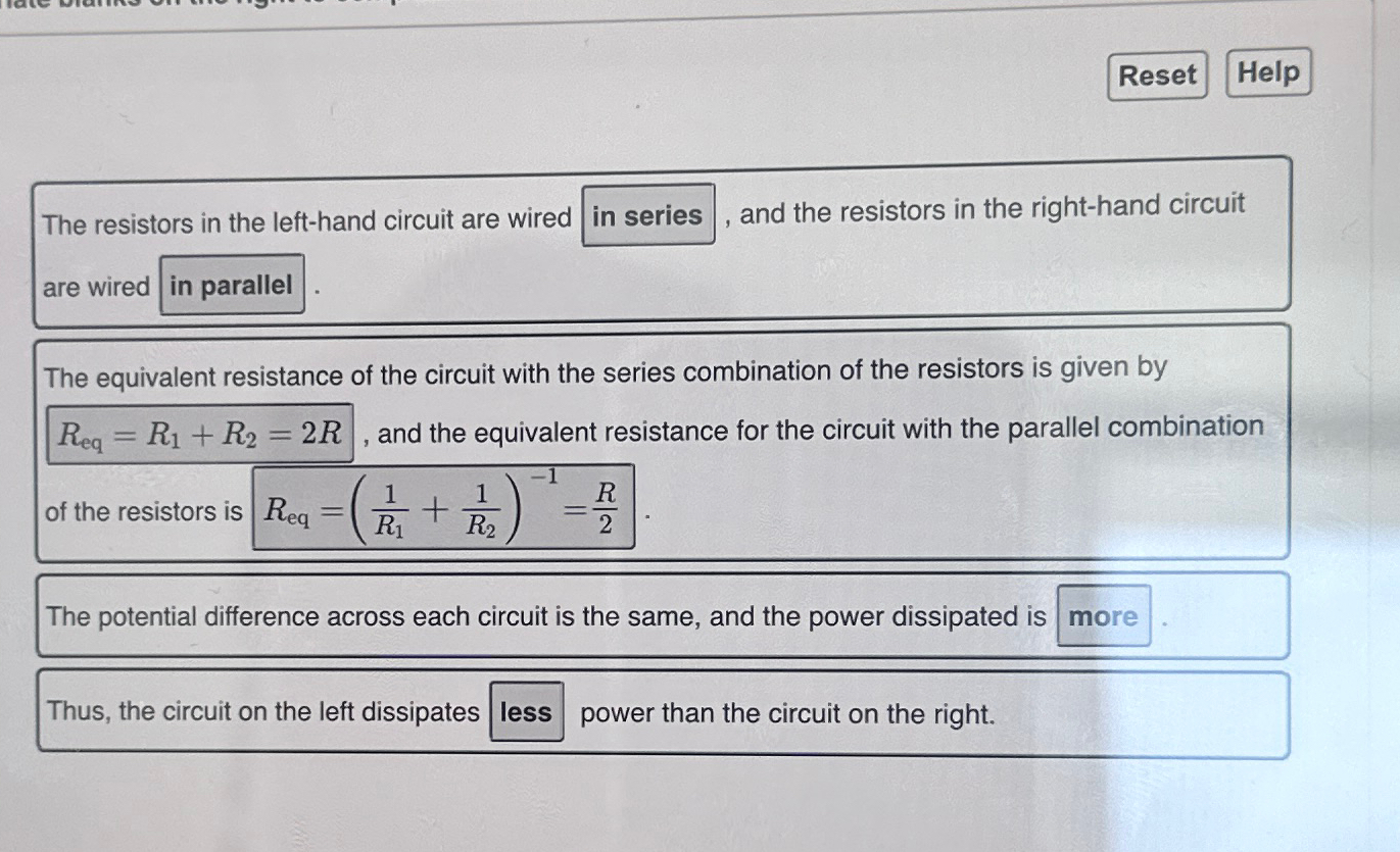 Solved The resistors in the left-hand circuit are wired , | Chegg.com