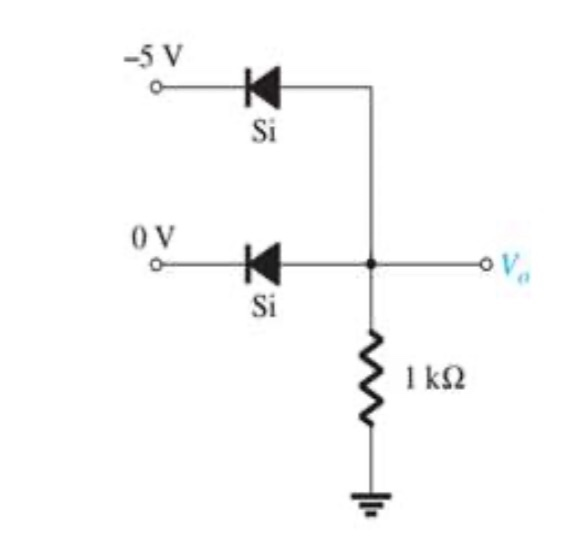 Solved determine VO for the negative logic OR gate of the | Chegg.com