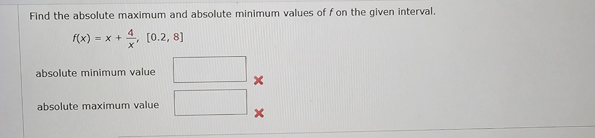 Solved Find the absolute maximum and absolute minimum values | Chegg.com