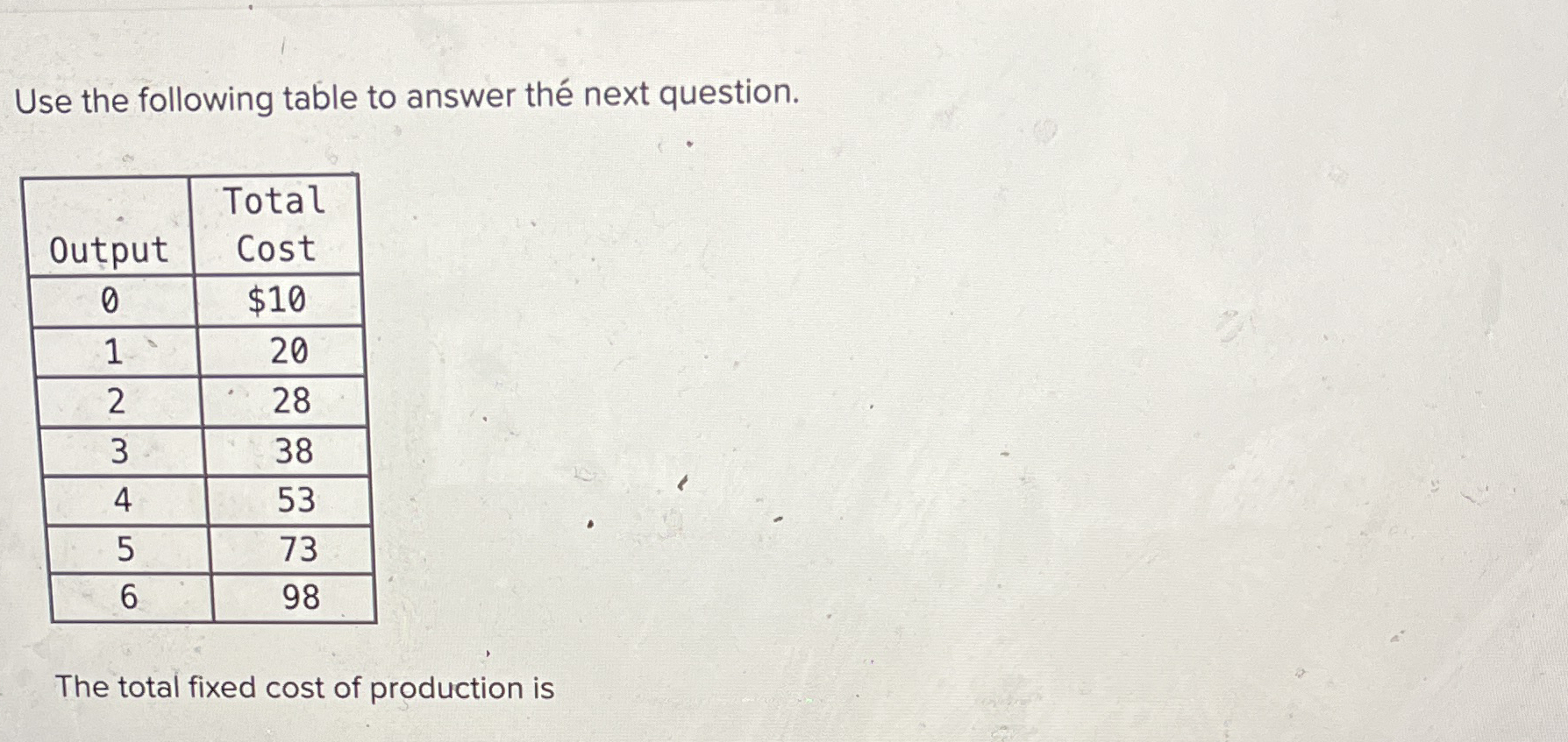 Use the following table to answer the next | Chegg.com